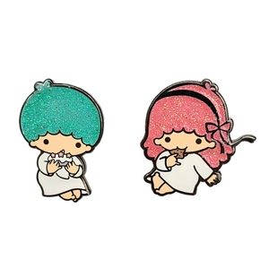 Sanrio | Jewelry | Rare Pintrill X Sanrio Little Twin Stars Pin Set ...